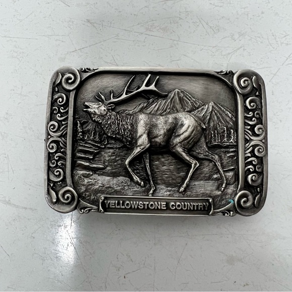 Siskiyou | Accessories | Siskiyou Vintage 986 Yellowstone Elk 3 D Belt ...